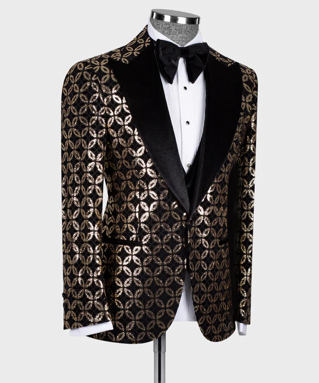 Velvet Lappered Bronze Tuxedo – TailorEfe